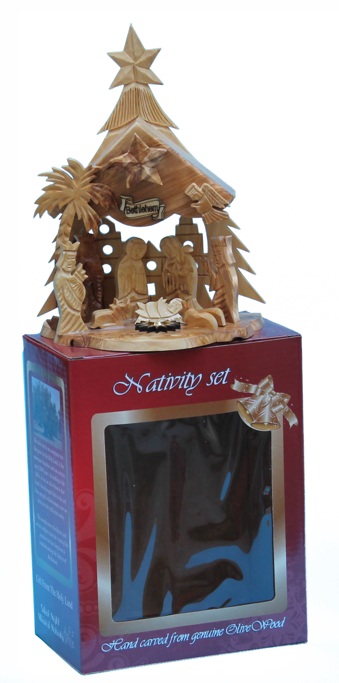 NATIVITY SCENE WITH MUSIC BOX ( SILENT NIGHT ) - Holy Land Community ...